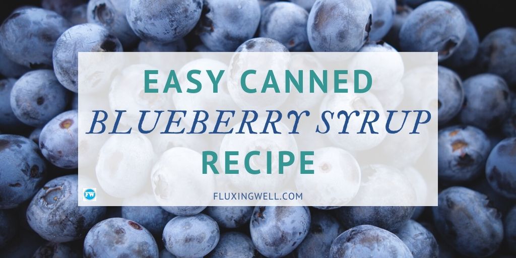Easy Canned Blueberry Syrup Recipe - Fluxing Well