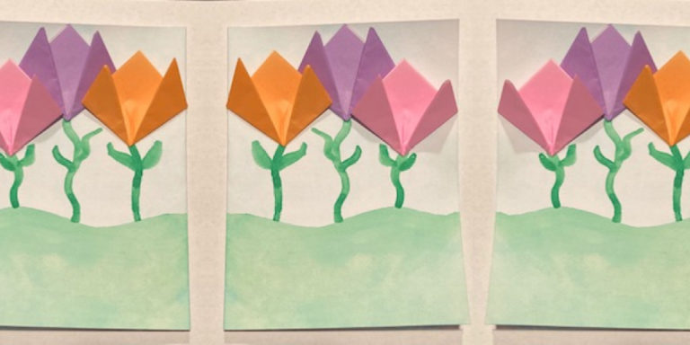 How to Make an Easy Origami Card - Fluxing Well