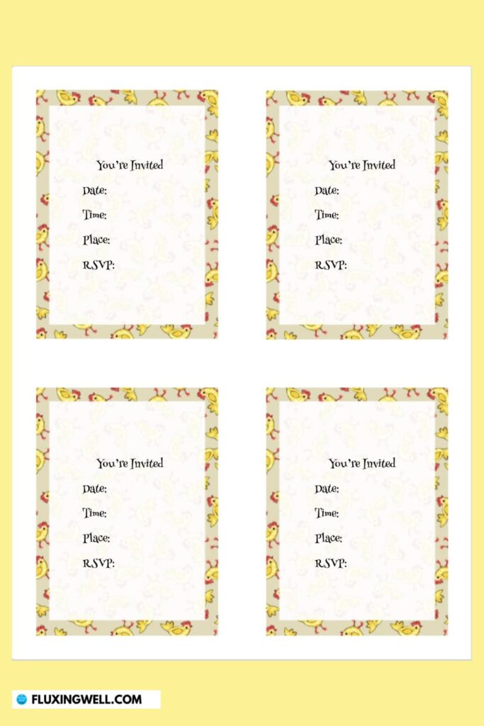 78 Chicken Themed Party Ideas: Food, Games, Decor and More - Fluxing Well