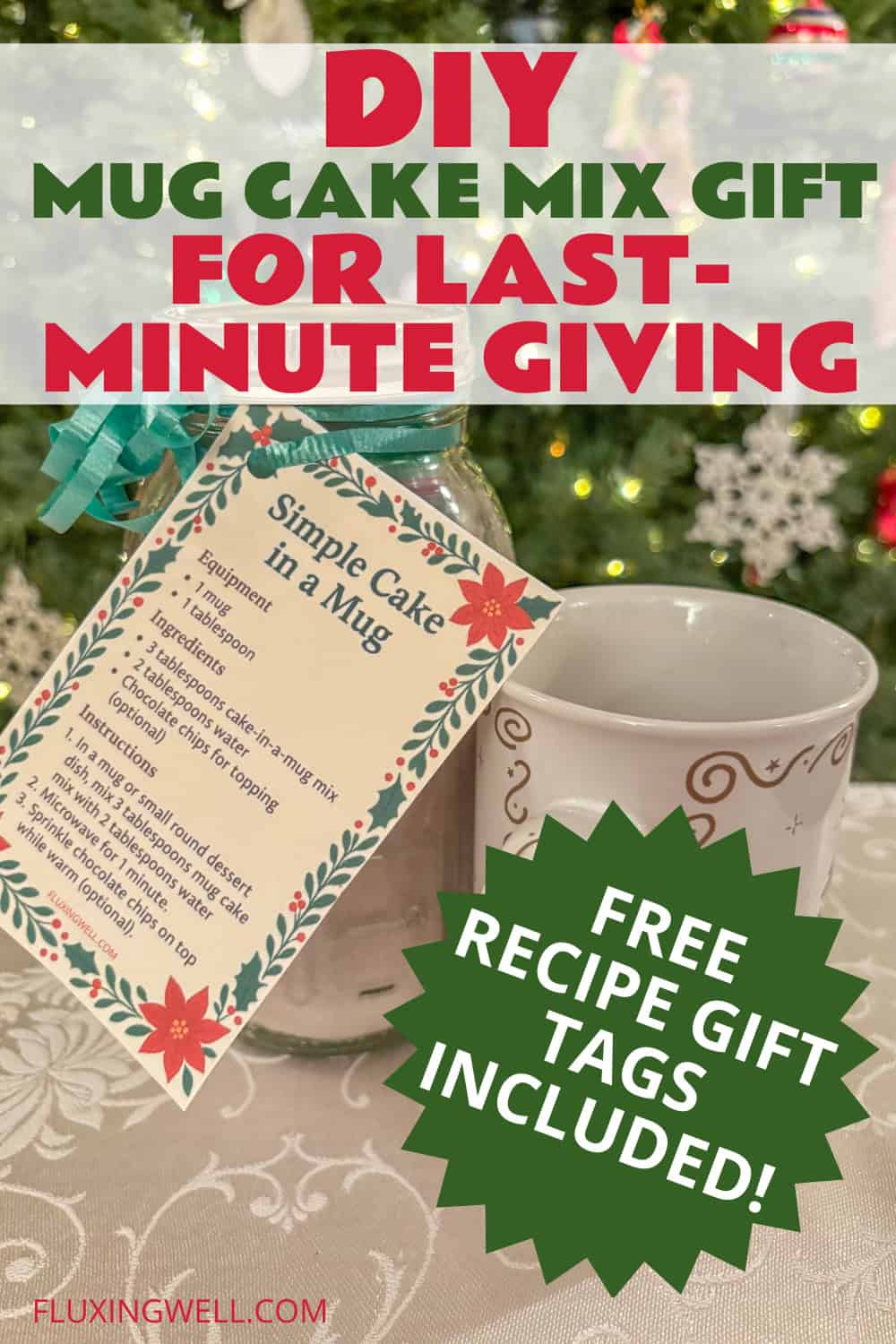 Mug Cake Gift: An Easy DIY - Fluxing Well