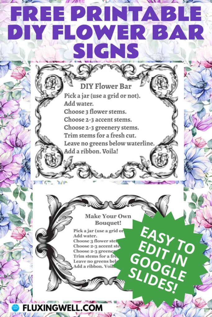 DIY Flower Bar: Easy Steps to a Bouquet Station - Fluxing Well